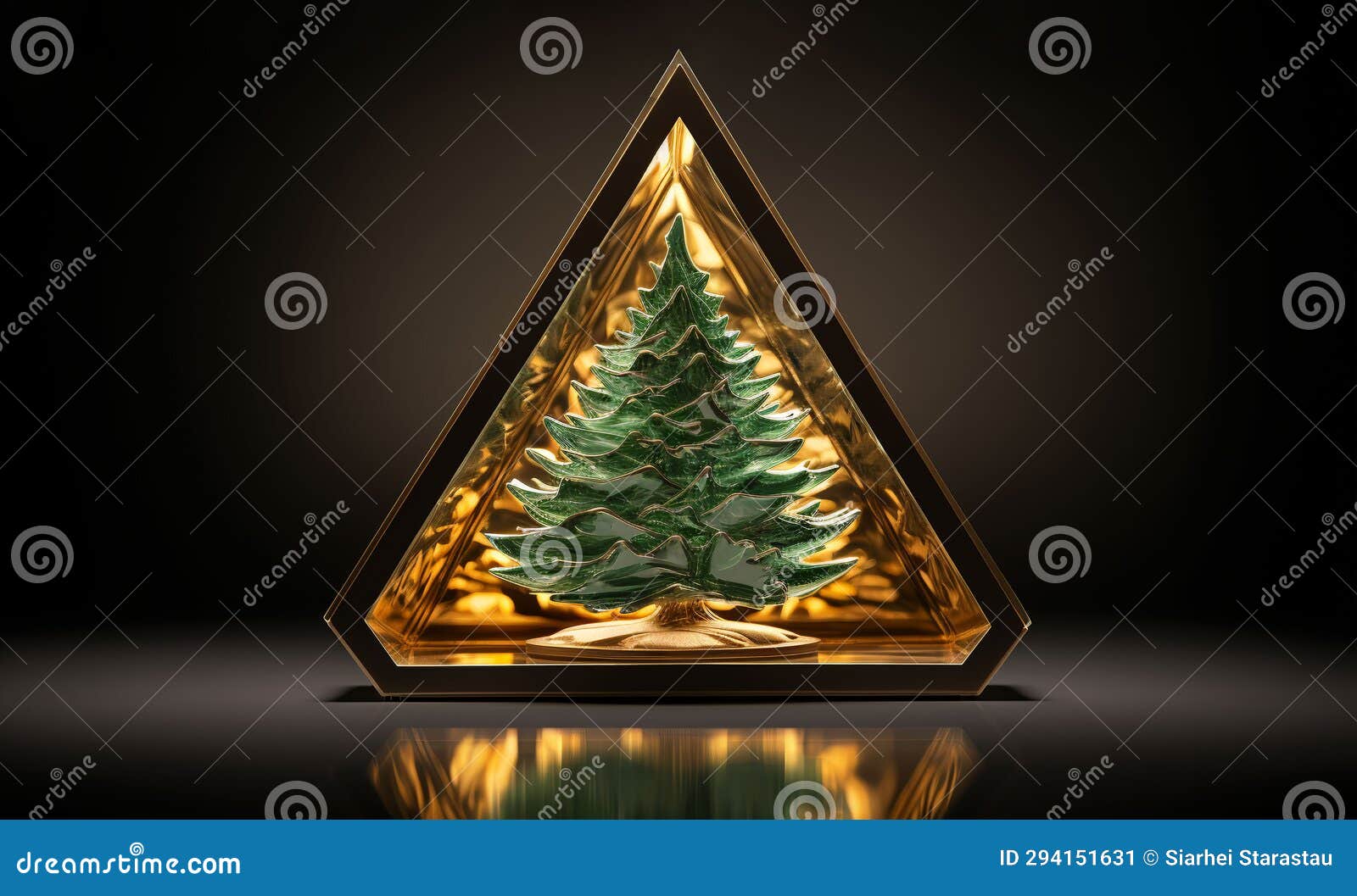 Artificial Christmas Tree Made of Epoxy Resin and Wood,Generated by AI ...