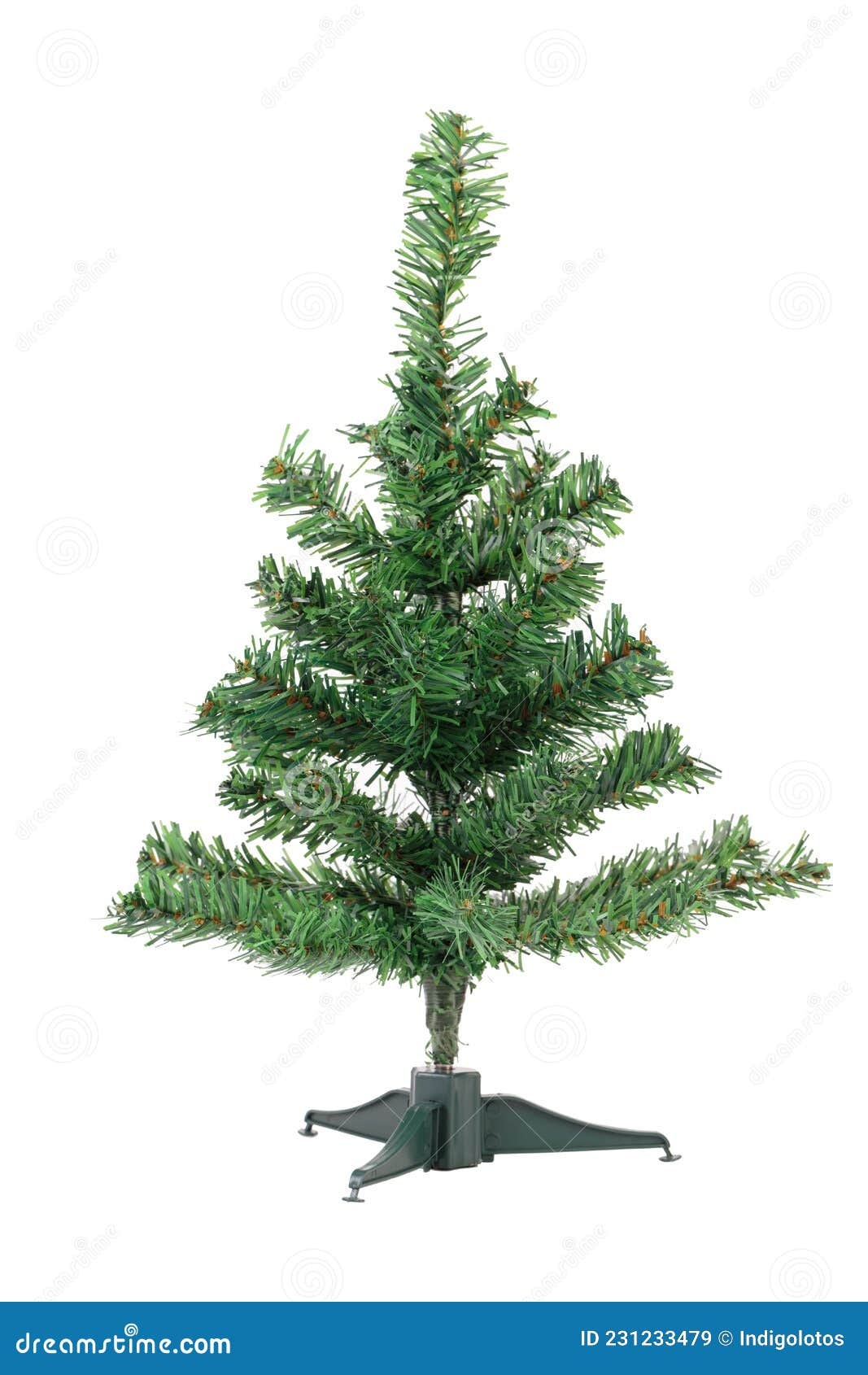 Artificial Christmas Tree Not Decorated Stock Image - Image of detail ...