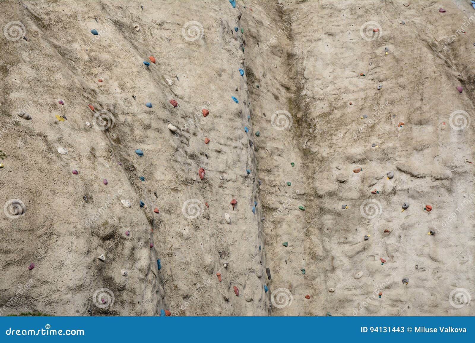 Artificial Climbing Rock-textured Wall Stock Image - Image of ...