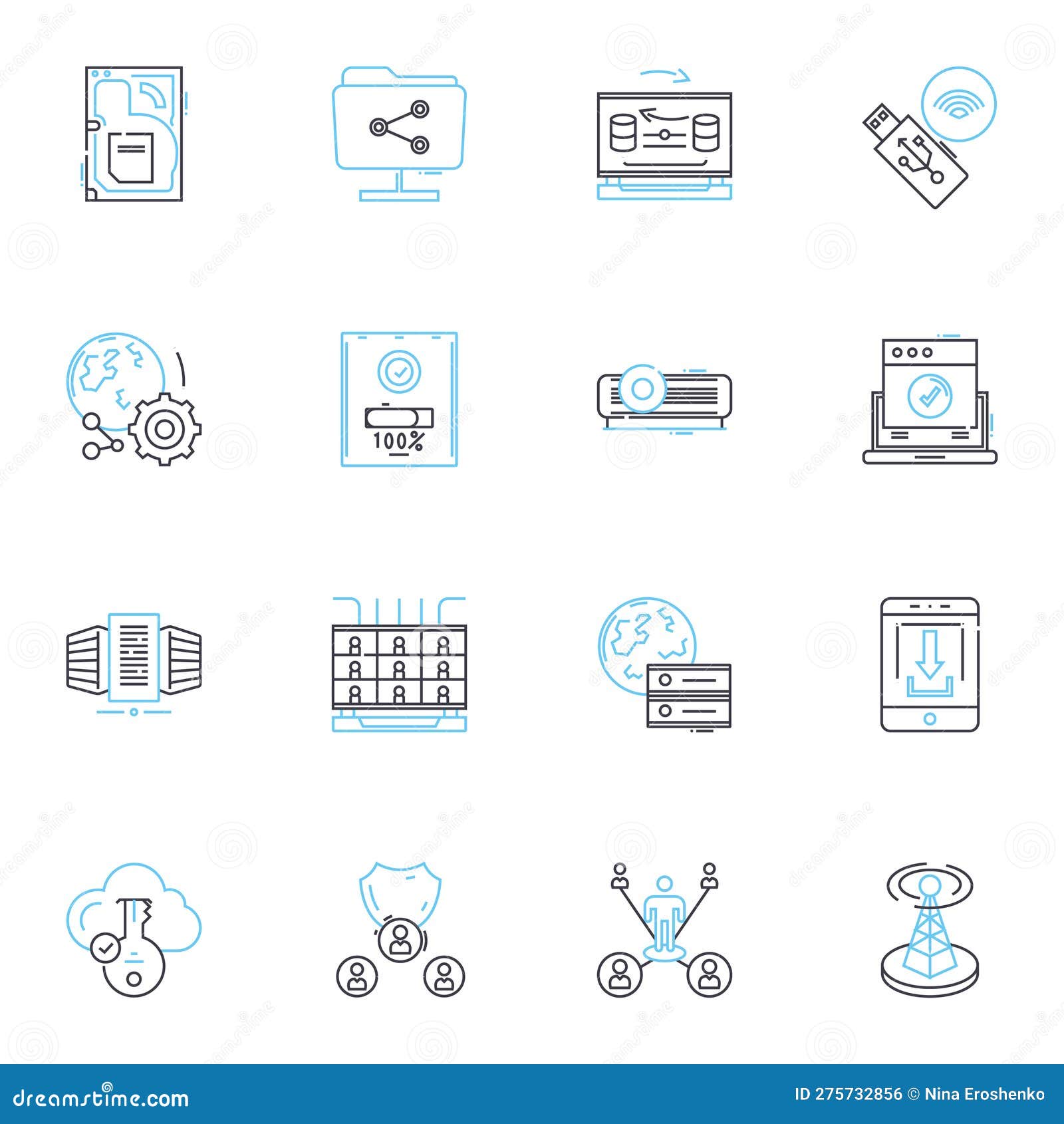 Artificial Computing Linear Icons Set. Automation, Robotics, Machine ... Artificial Computing Linear Icons Set. Automation, Robotics, Machine ...