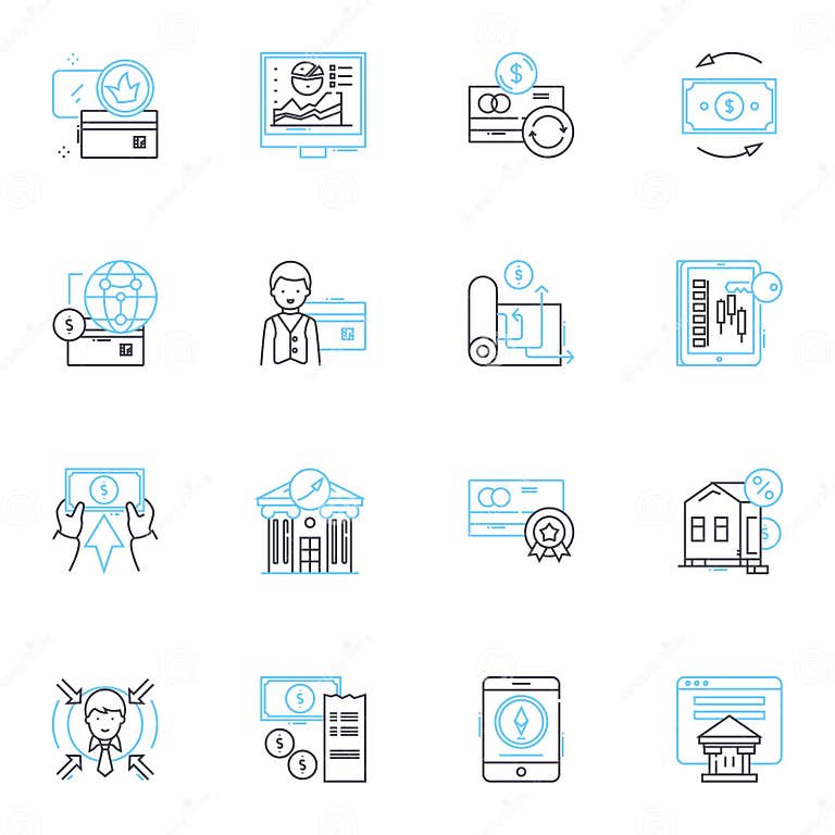 Artificial Computing Linear Icons Set Intelligence Robotics Automation Machine Learning