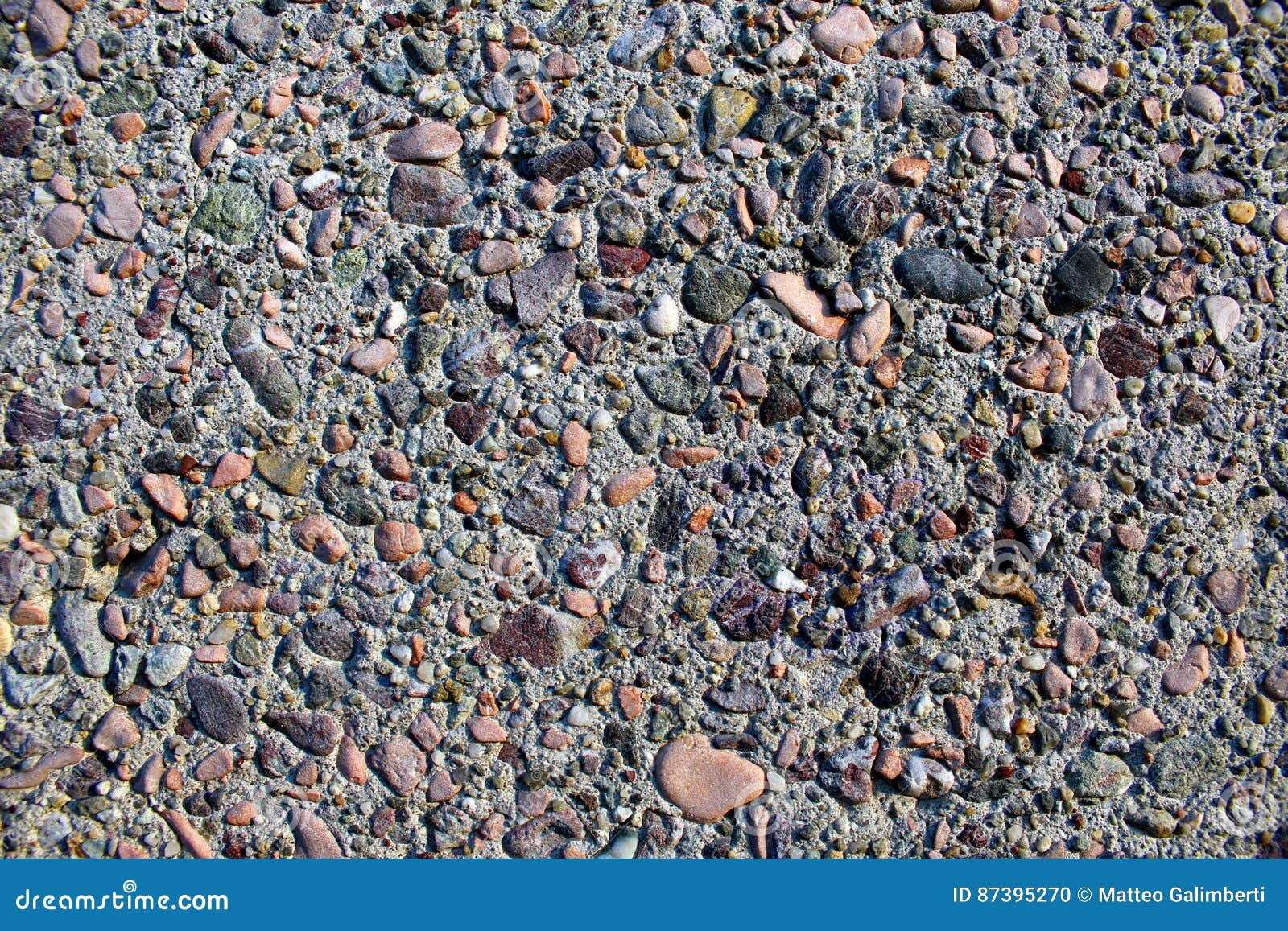 Artificial Conglomerate Rock Concrete Stock Photo - Image of cement ...