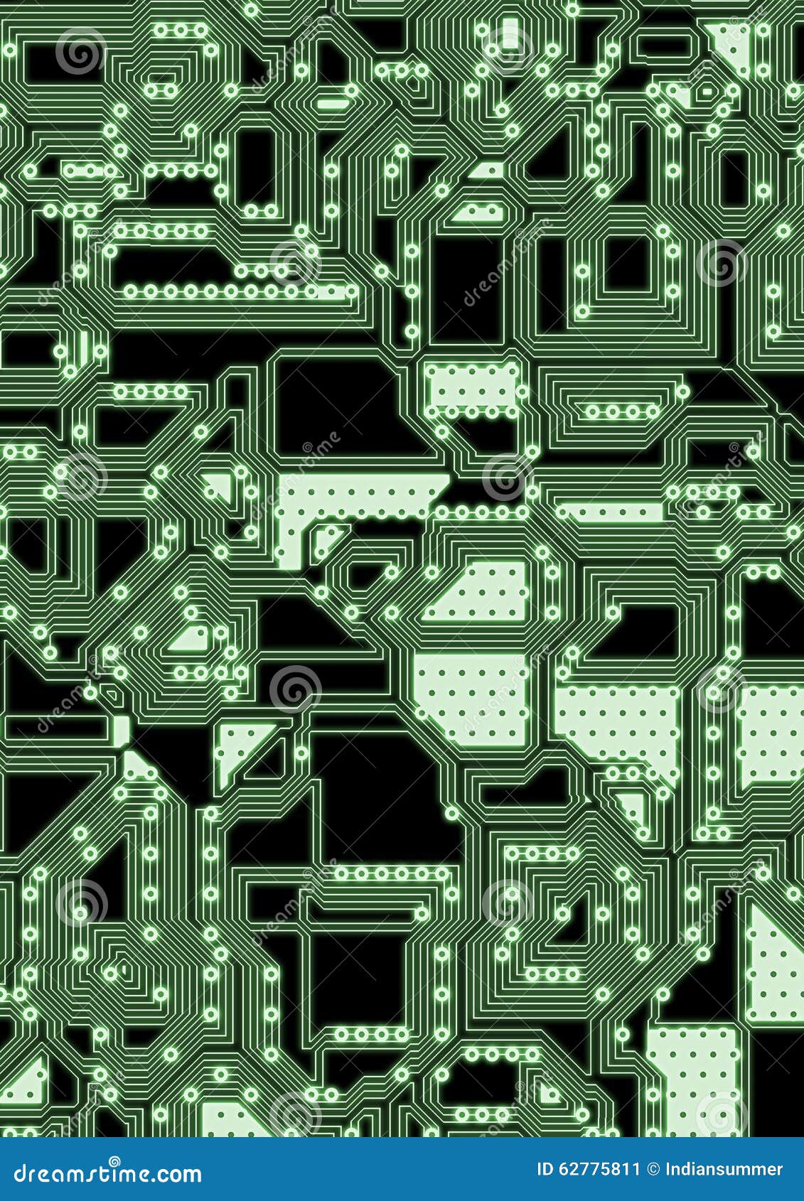 Cyber Circuit Future Technology Concept Background Cartoon Vector ...