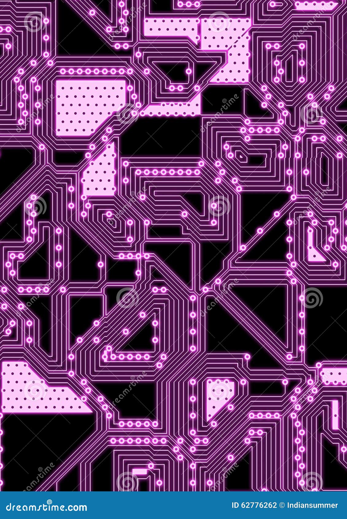 Artificial Cyber Circuit Illustration Stock Illustration - Illustration ...