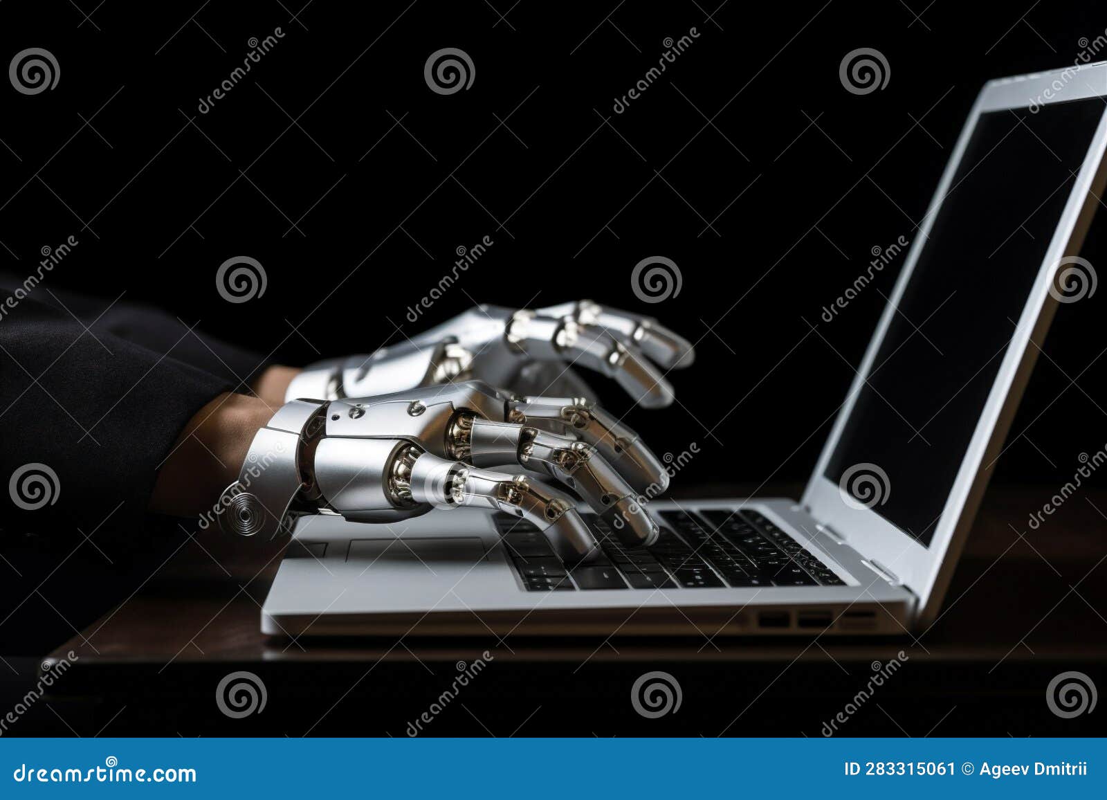 Bionic Science Cyborg Futuristic Machine Artificial Robotic Hand ...