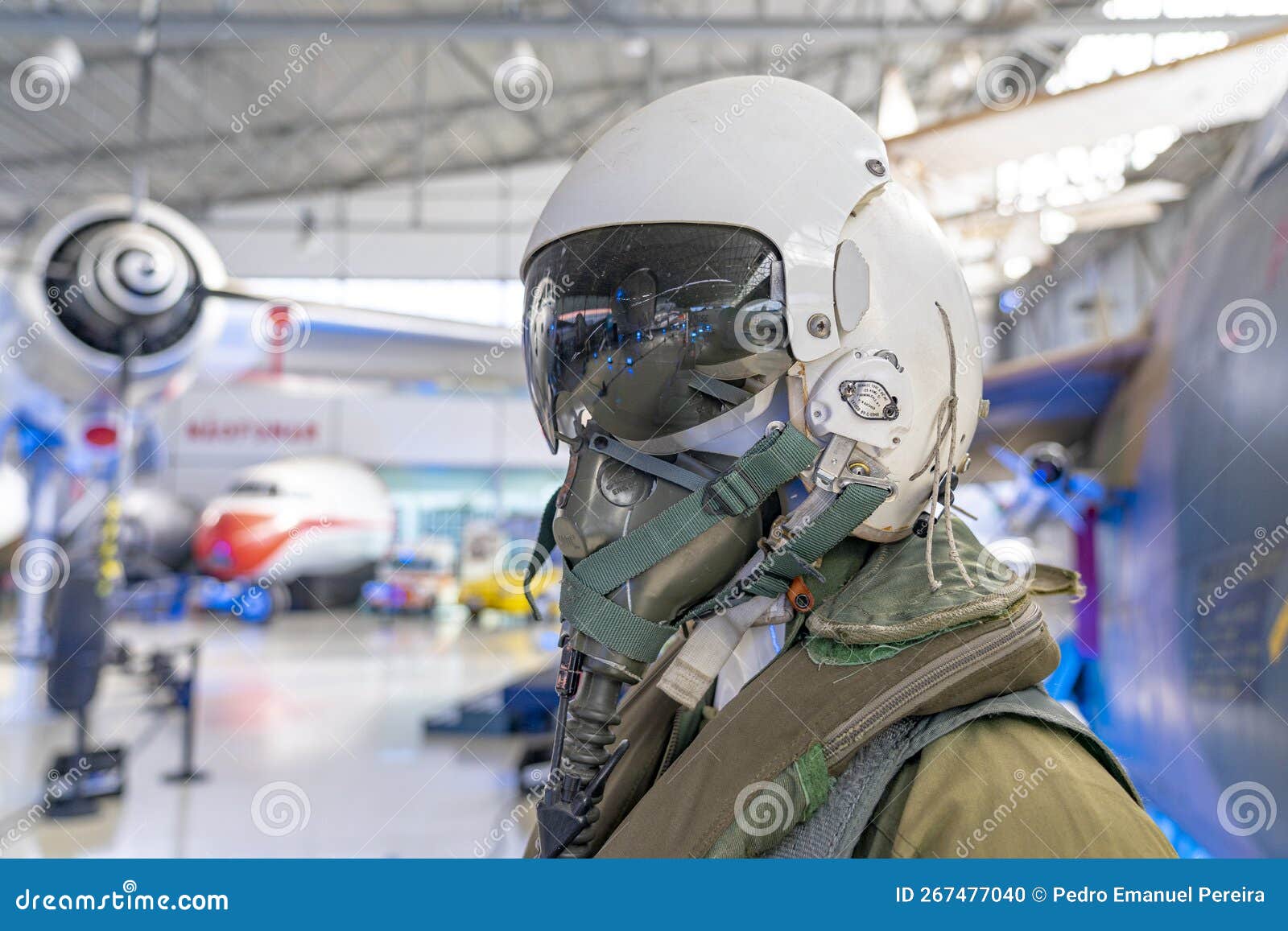 Artificial Dummy Bust of an Aviator Pilot with Anti-G Uniform Present ...