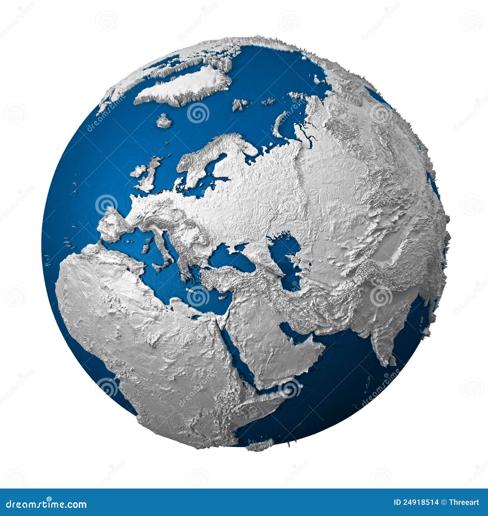 Artificial Earth - Europe stock illustration. Illustration of earth ...