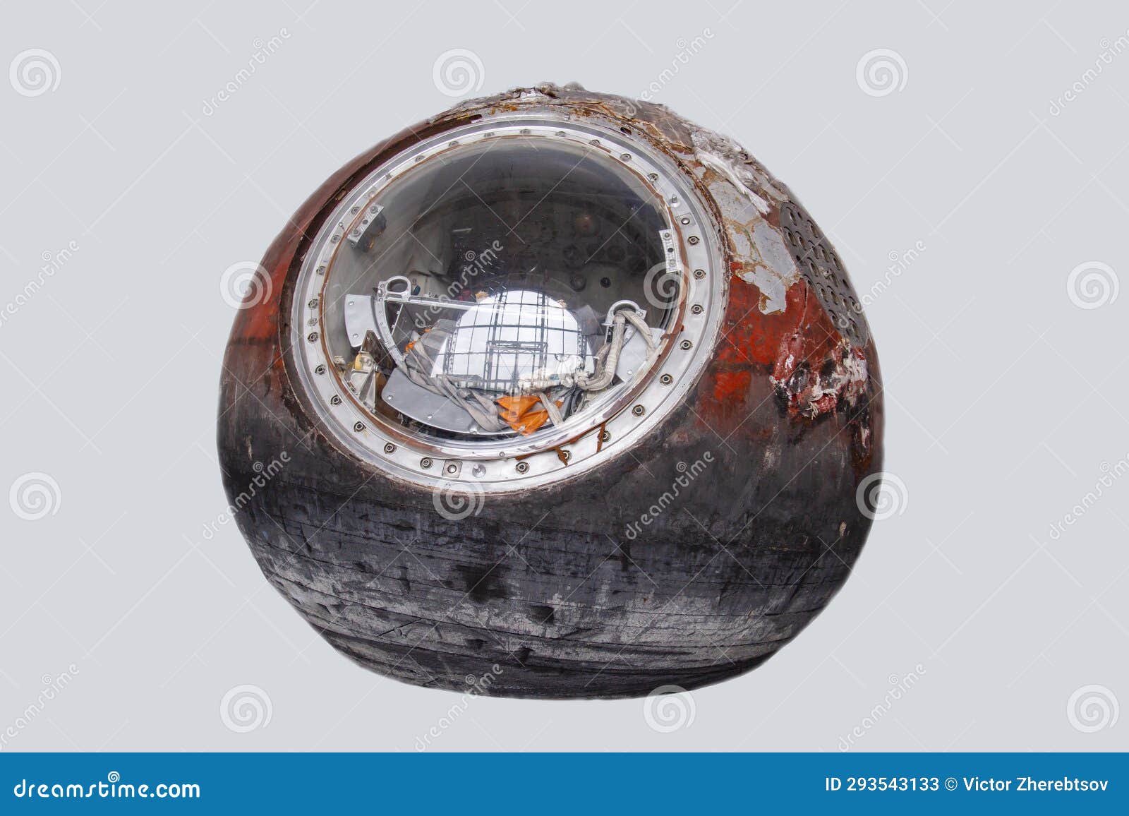 Artificial Earth Satellite Layout Isolated on a Blue Background. Stock ...