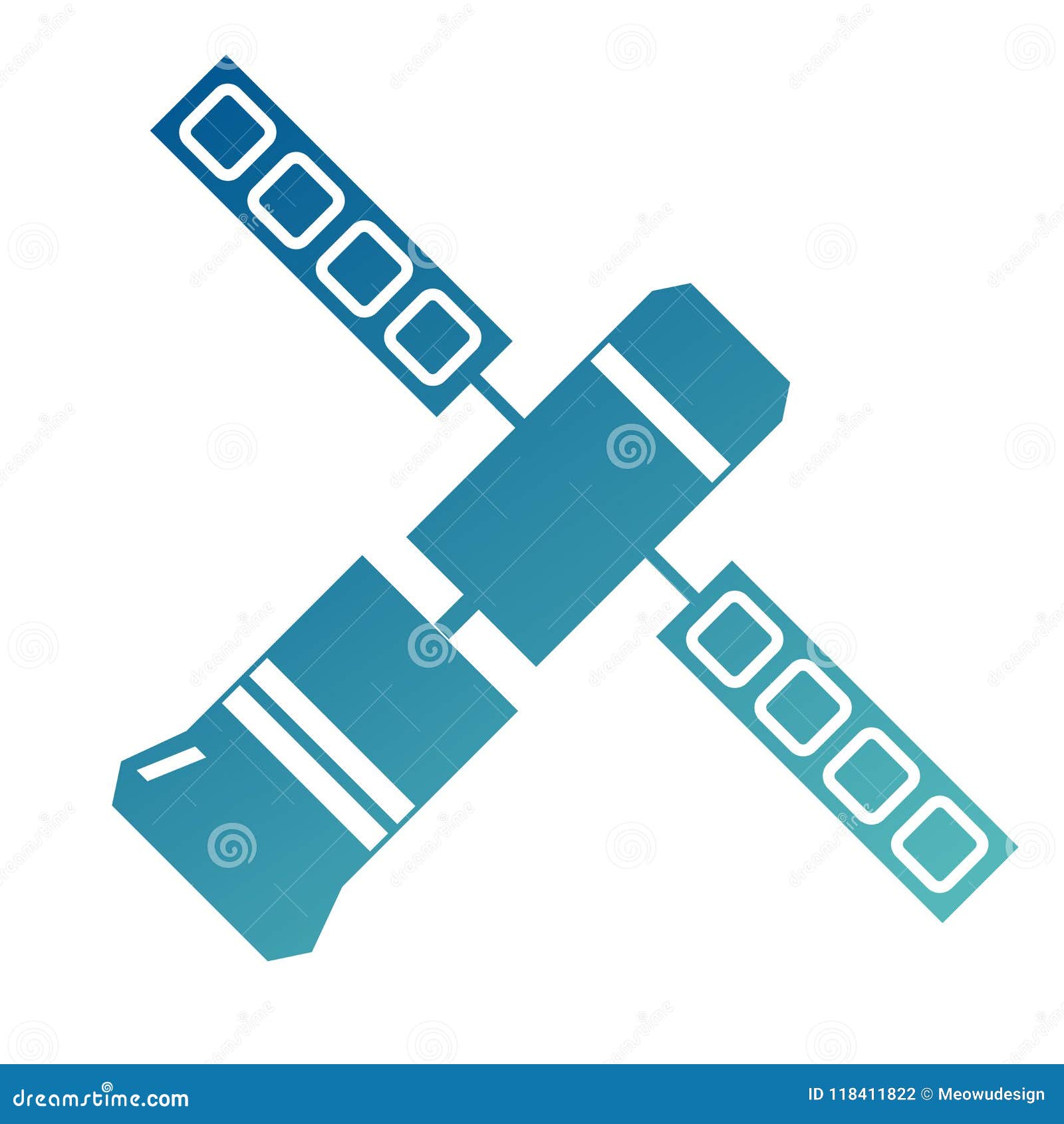 Artificial Earth Satellite, Vector Illustration Stock Vector ...