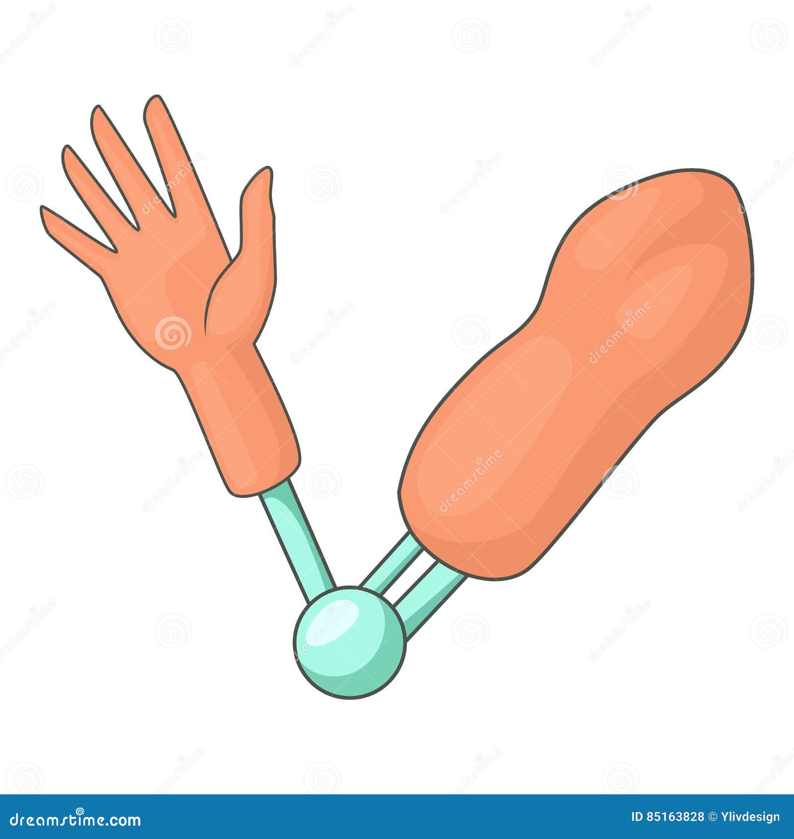 Artificial Elbow Joint Icon, Cartoon Style Stock Vector - Illustration ...
