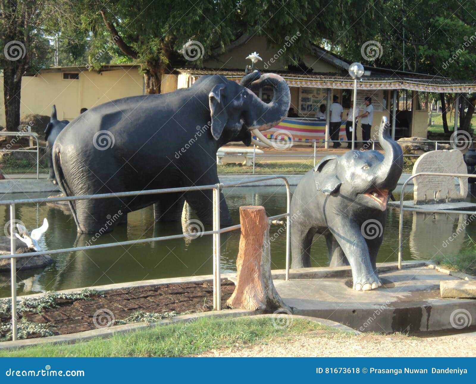 Artificial elephants editorial stock photo. Image of elephants - 81673618