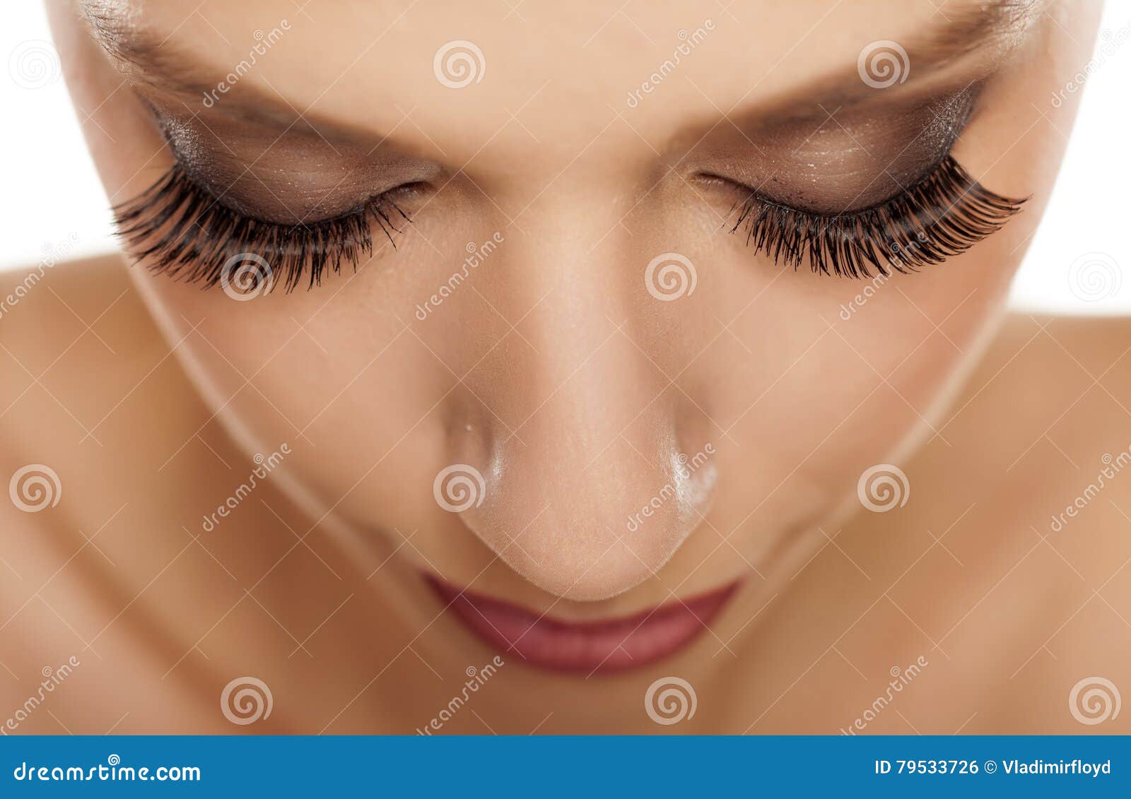 Artificial eyelashes stock photo. Image of caucasian - 79533726
