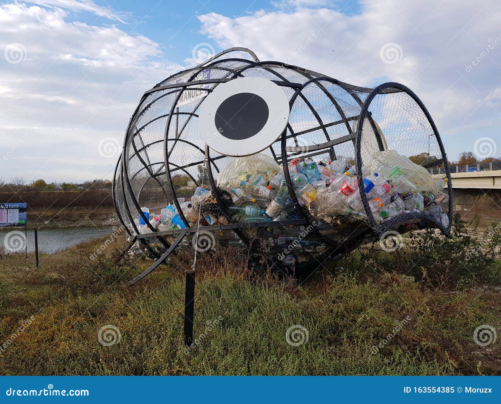 Plastic Pet Collector. Fish Shaped Container. Editorial Image - Image ...