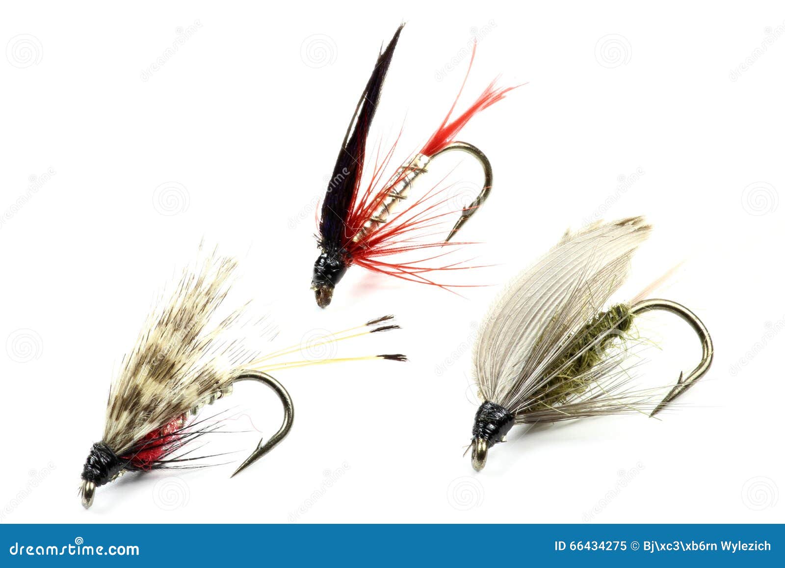 Artificial flies stock image. Image of hunt, isolated - 66434275
