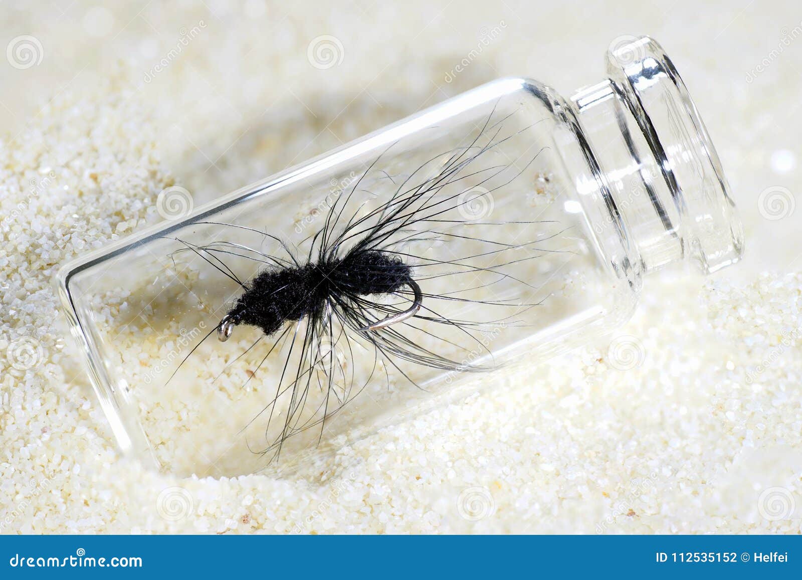 Artificial fly for fishing stock photo. Image of recreation - 112535152