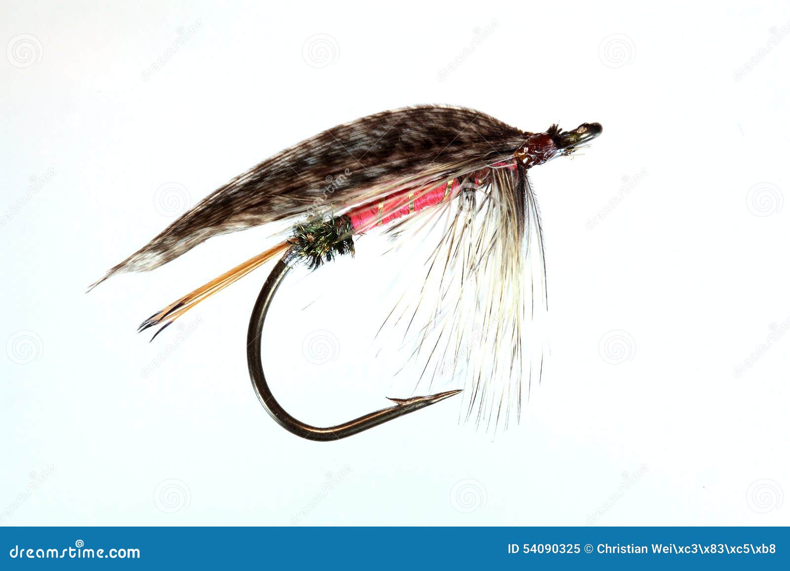 Artificial Fly for Fly Fishing Stock Image - Image of color, decoy ...