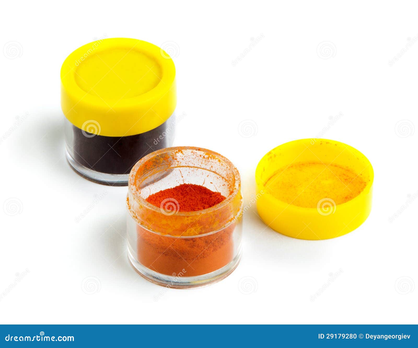 Artificial Food Coloring Pigment or Substances in Pack Stock Photo ...