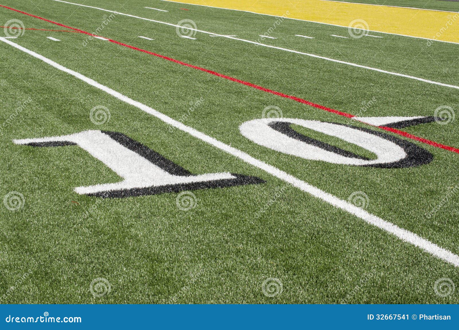 Artificial football turf stock image. Image of line, arena - 32667541