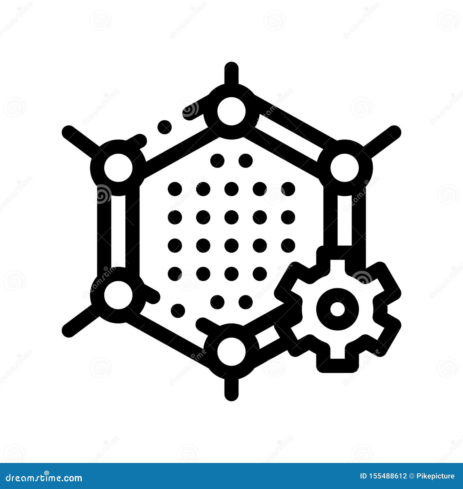 Graphene Linear Icon. Modern Outline Graphene Logo Concept On Wh Vector ...