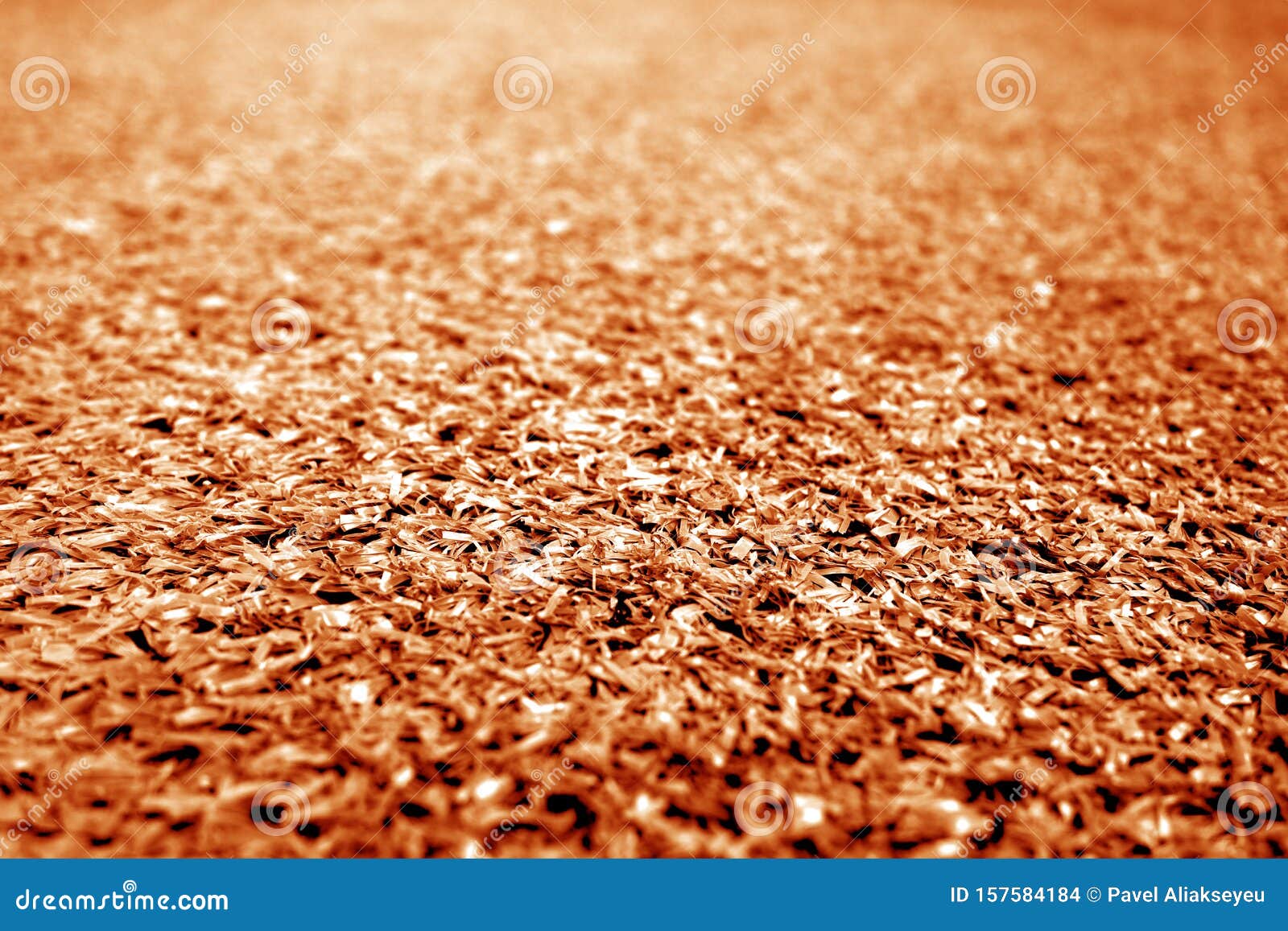 Artificial Grass with Blur Effect in Orange Tone Stock Photo - Image of ...