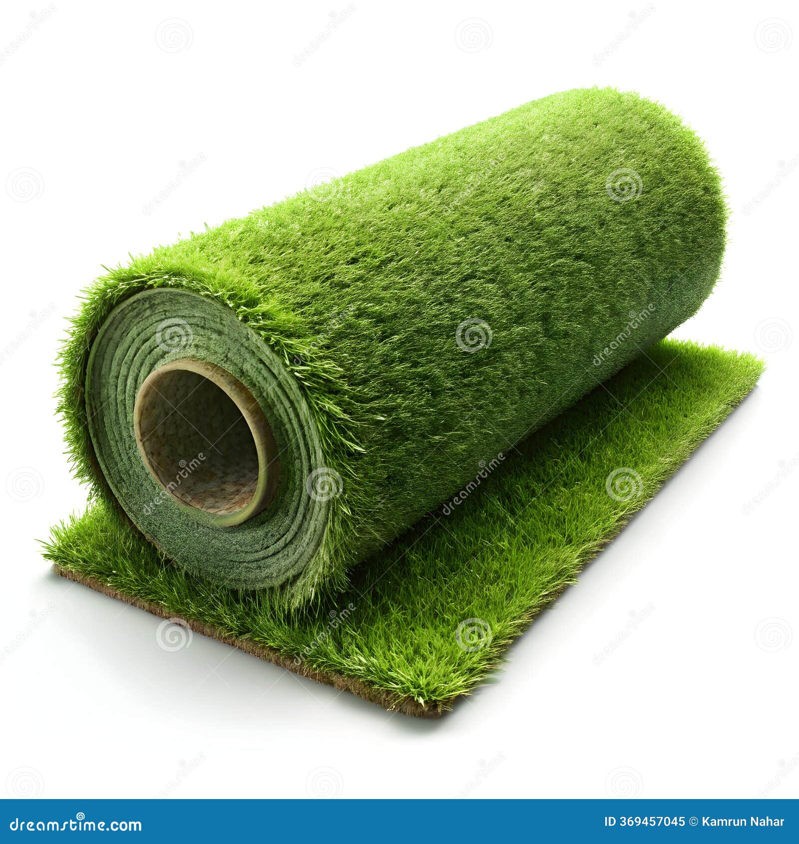 Roll Of Artificial Grass For Sports Field Or Lawn Background, Ideal For ...