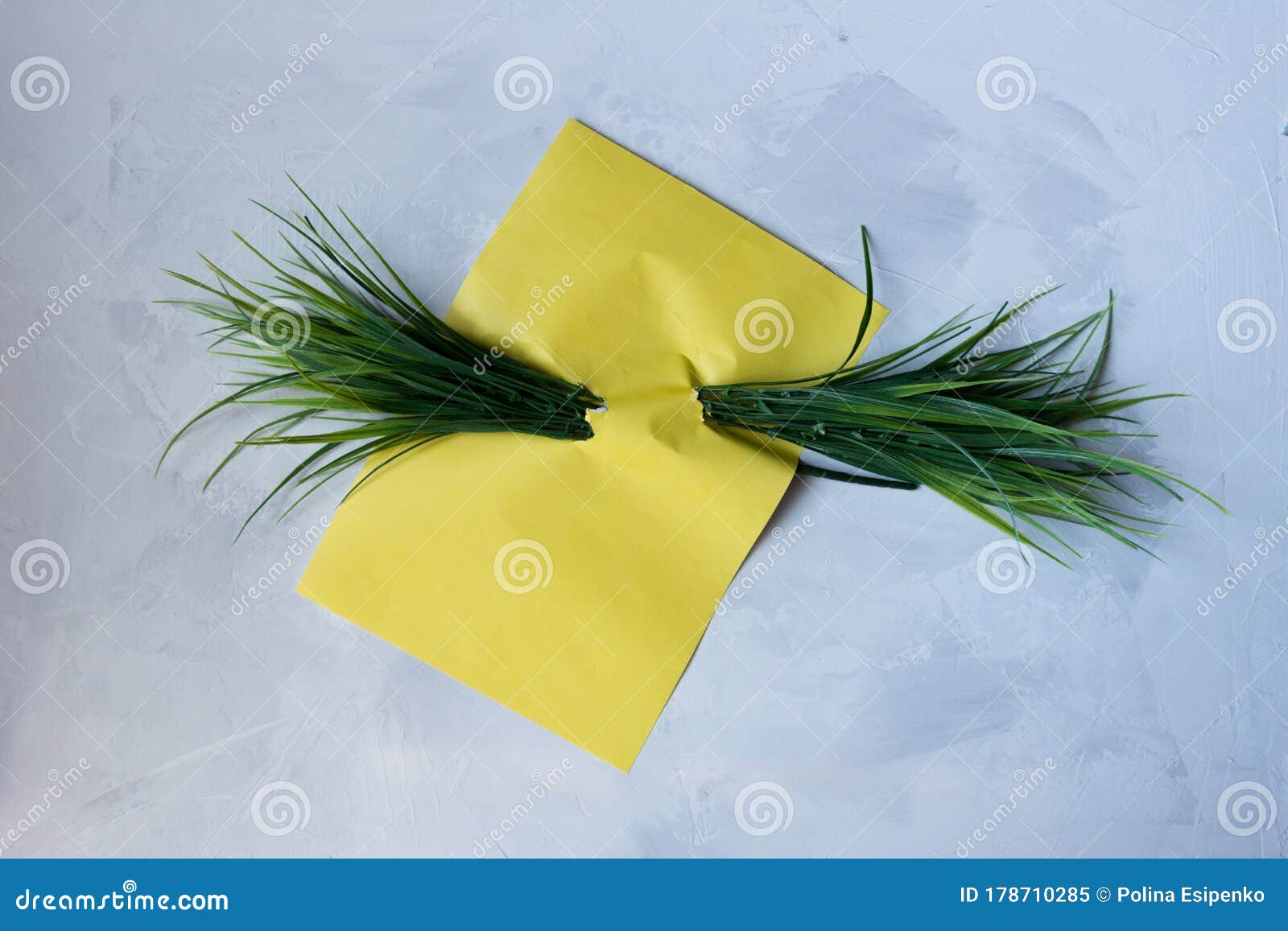 Artificial Green Grass with Bright Colored Paper Stock Image - Image of ...