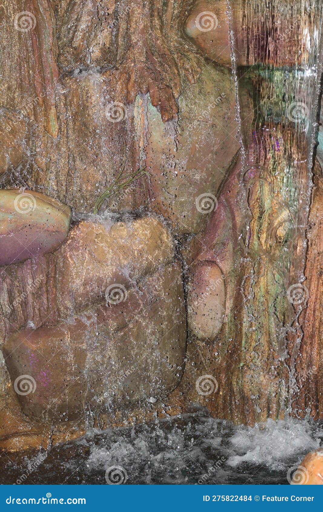 An Artificial Grotto with a Waterfall. an Element of the Exterior of ...