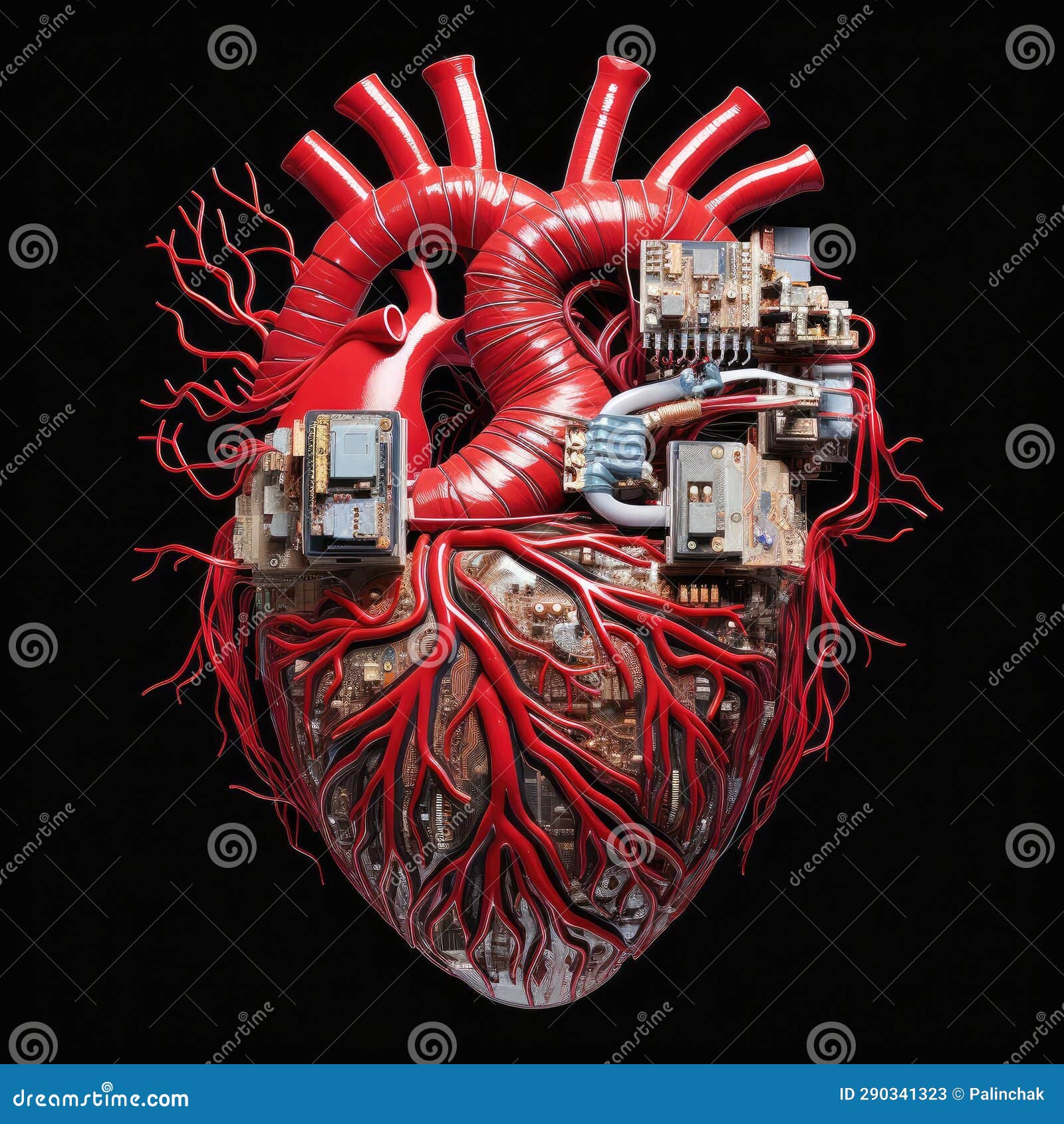 Biomechanical Robot Wizard. Created With Generative AI Stock Photo ...