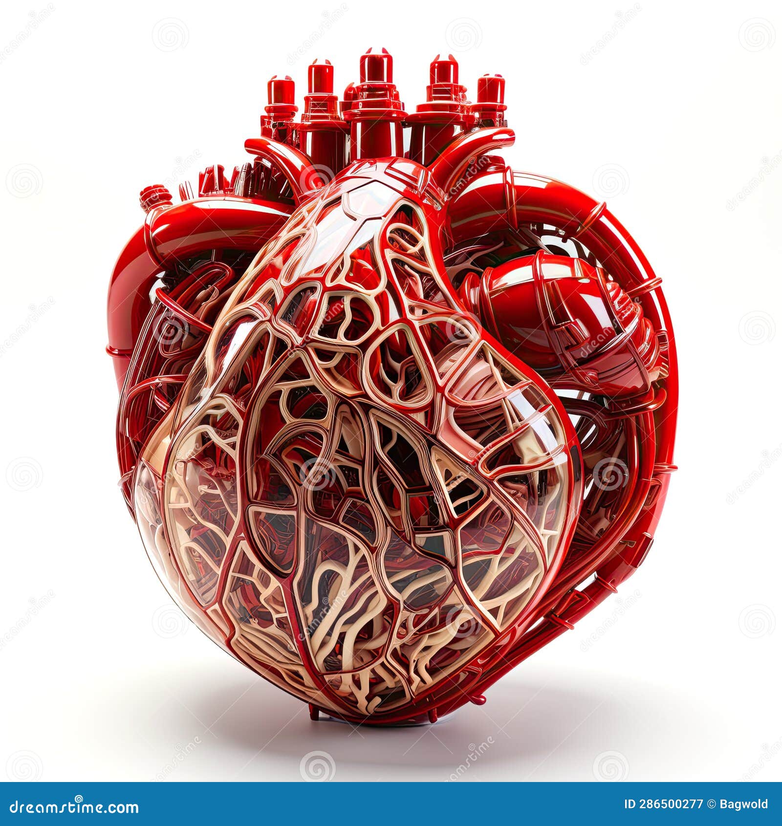 Artificial Heart Model - Illustration Stock Illustration - Illustration ...