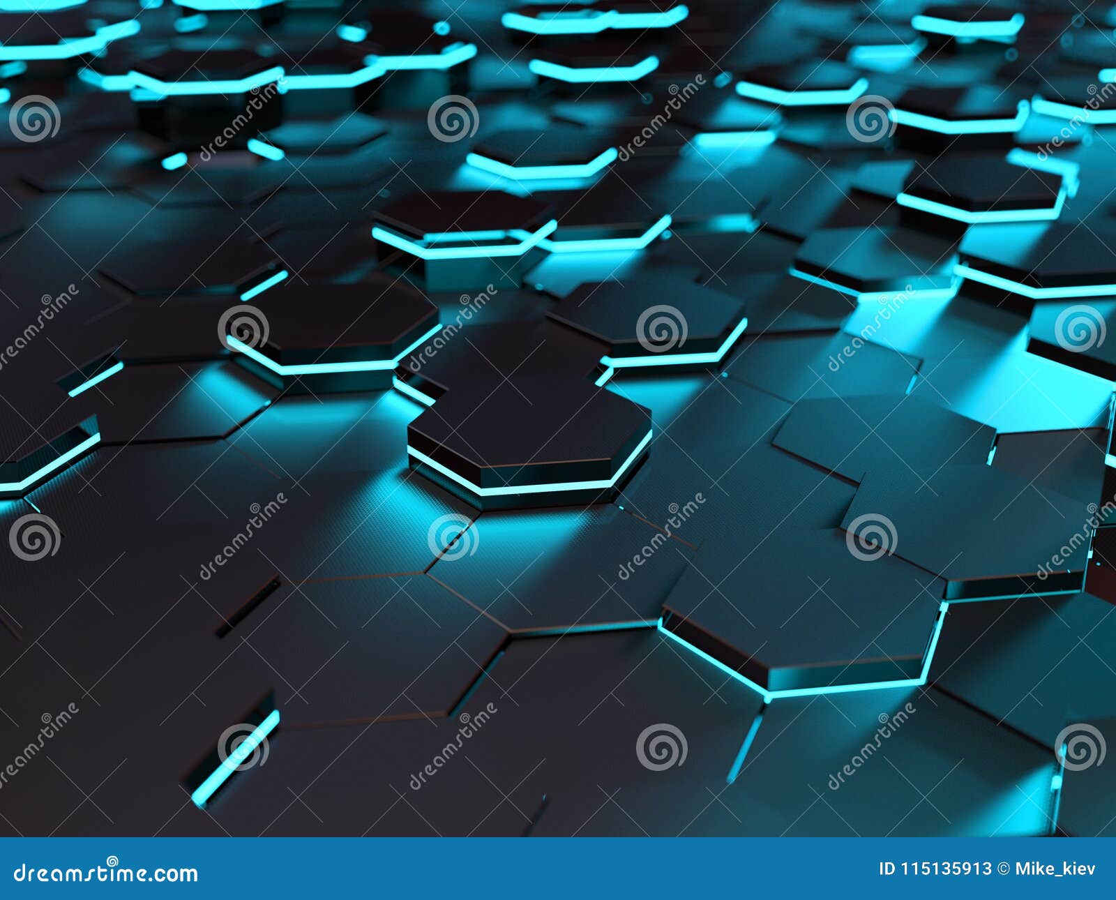 Hexagonal Structure Molecule Dna Of Neurons System, Genetic And ...