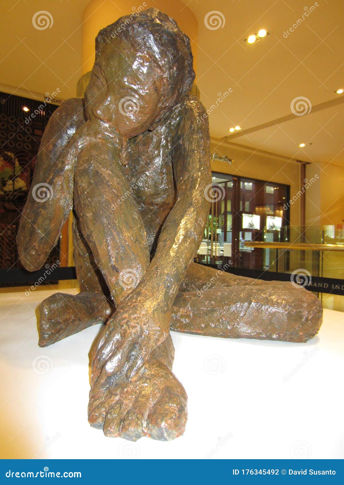 An Artificial Human Stone Statue Editorial Photography - Image of ...