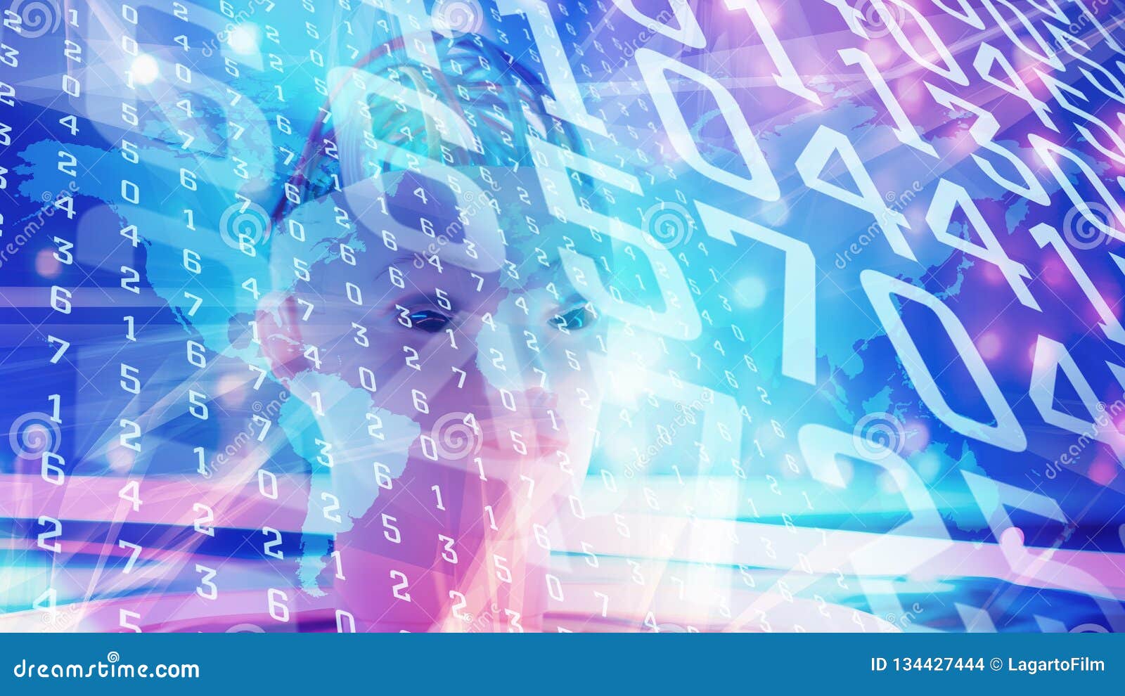 Big Data Abstract Computer Algorithm, Soft Robotics Concept Stock ...