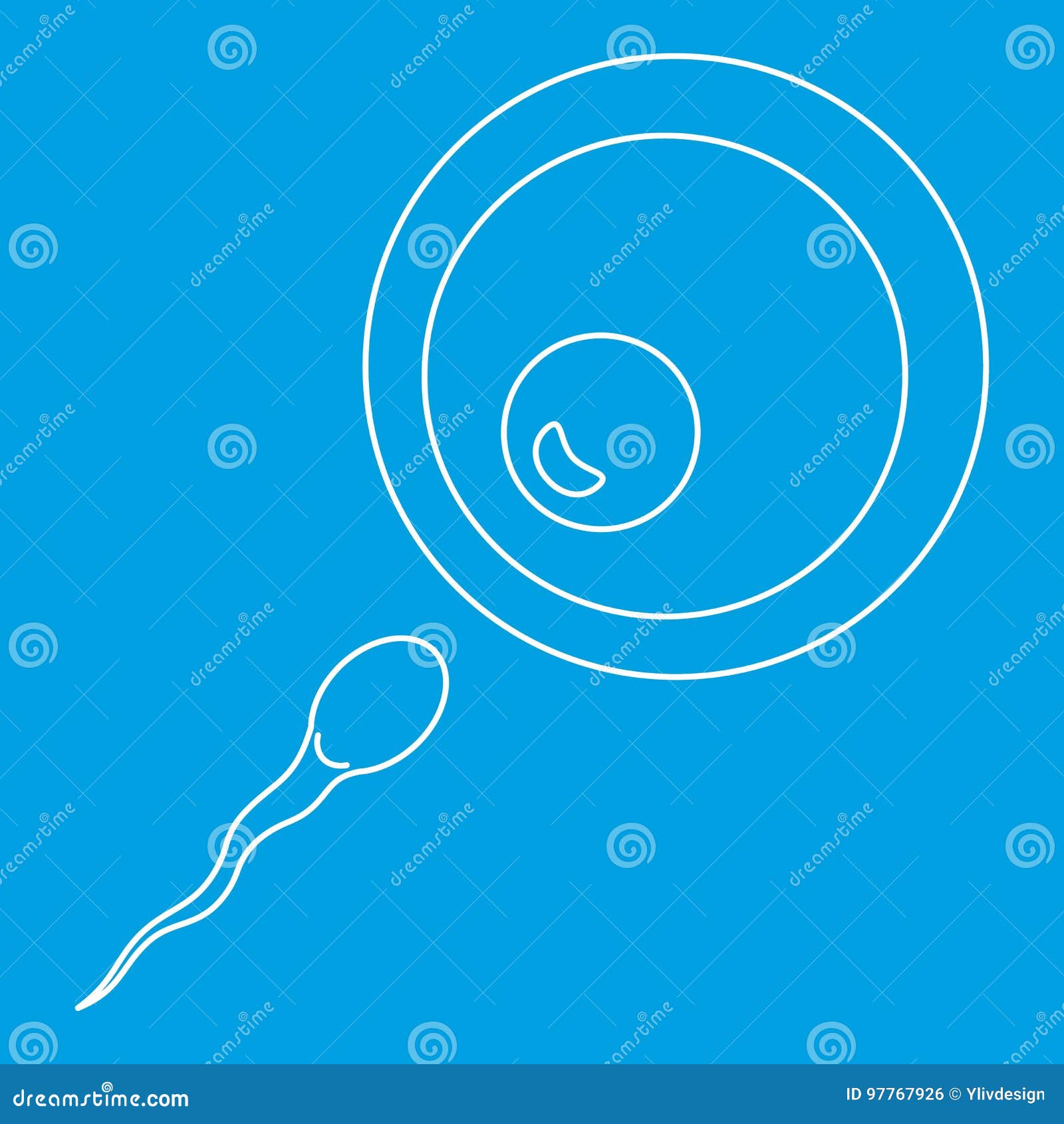 Artificial Insemination Icon, Outline Style Stock Vector - Illustration ...