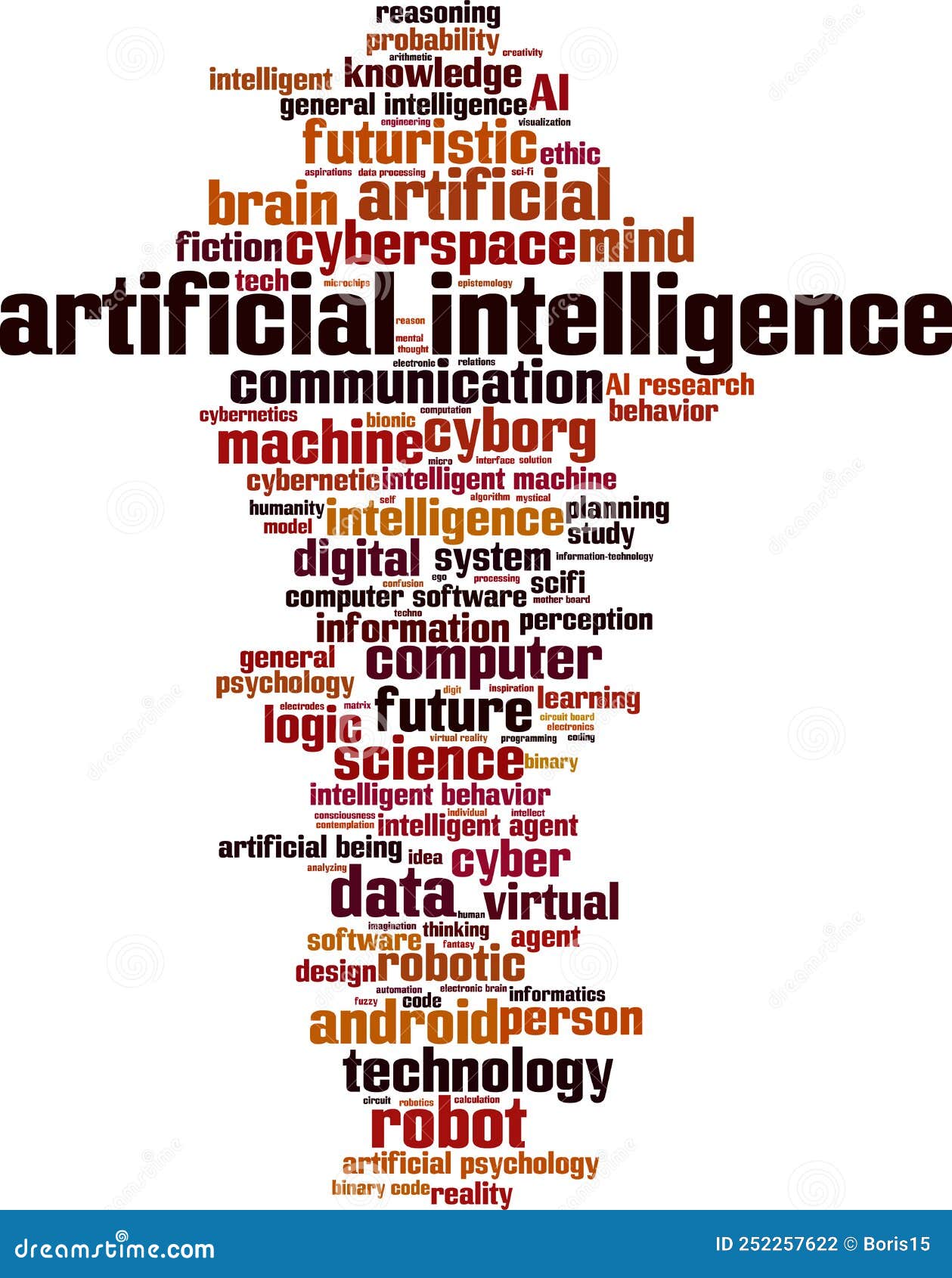 Artificial Inteligence Word Cloud Stock Vector - Illustration of logic ...