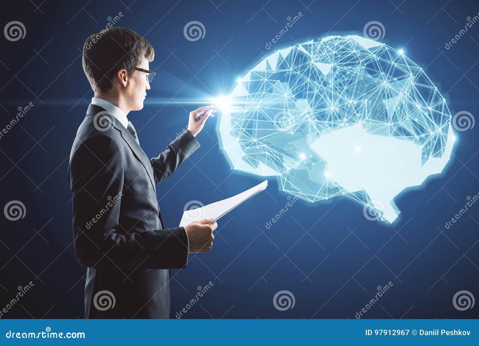 Artificial Intellect Concept Stock Illustration - Illustration of ...