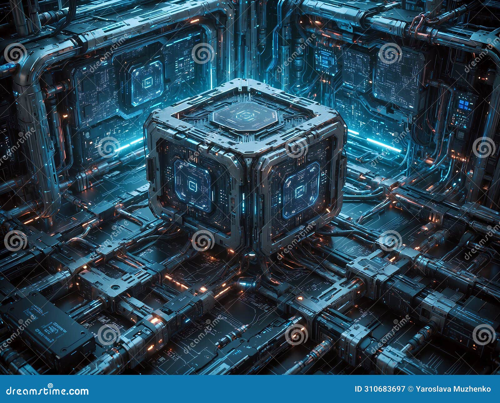 The Power Cube of Tomorrow S Tech. AI, Data Science, Digital Technology ...