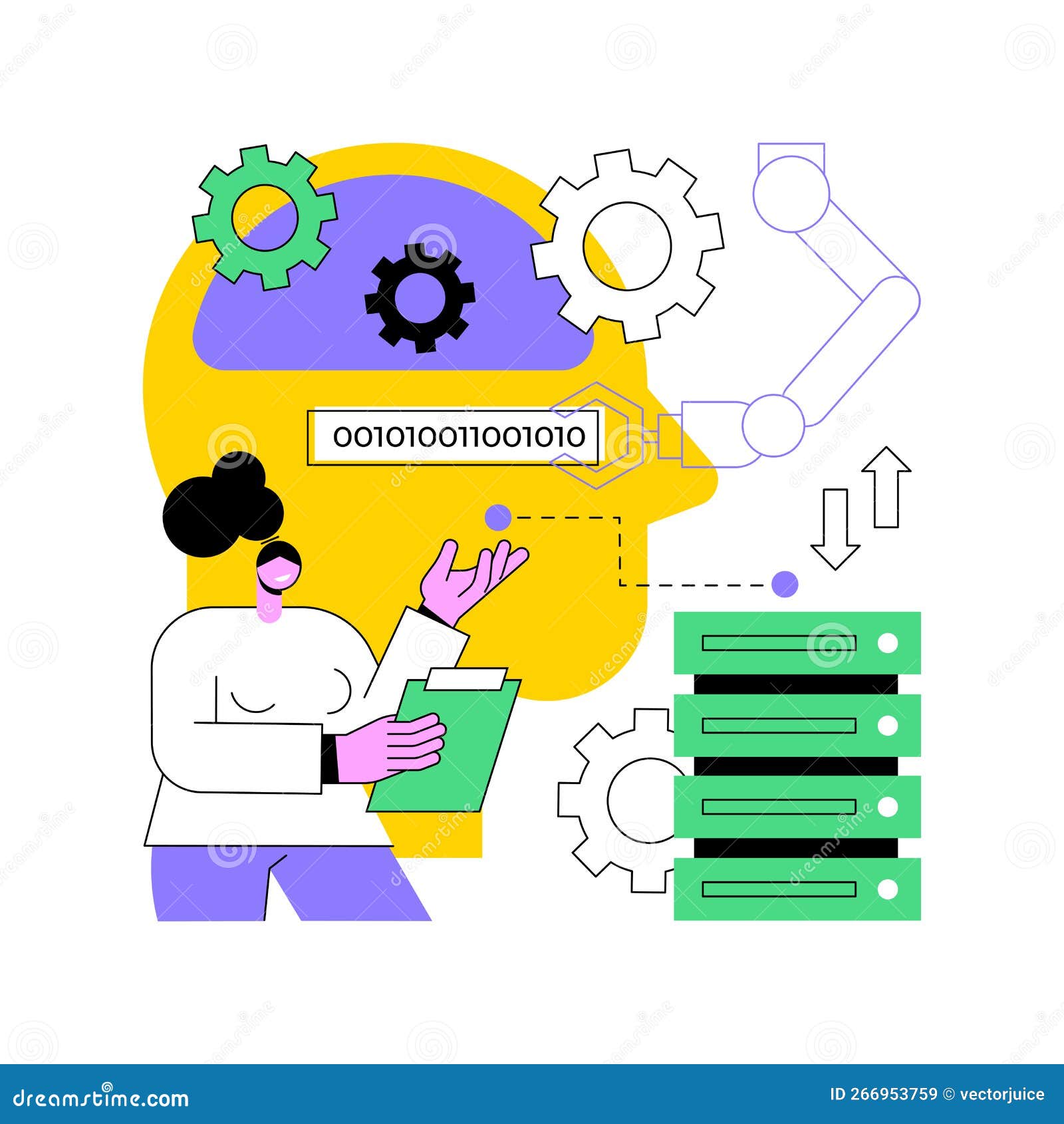 Artificial Intelligence Abstract Concept Vector Illustration Stock ...