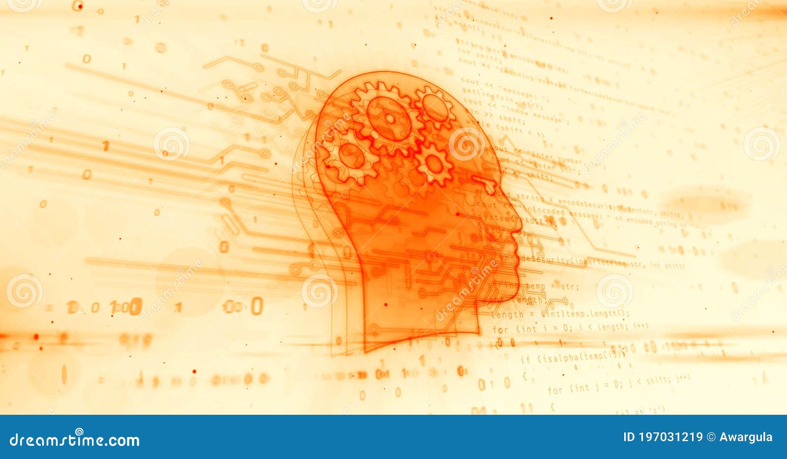 Artificial Intelligence Abstract 3d Illustration Stock Illustration ...