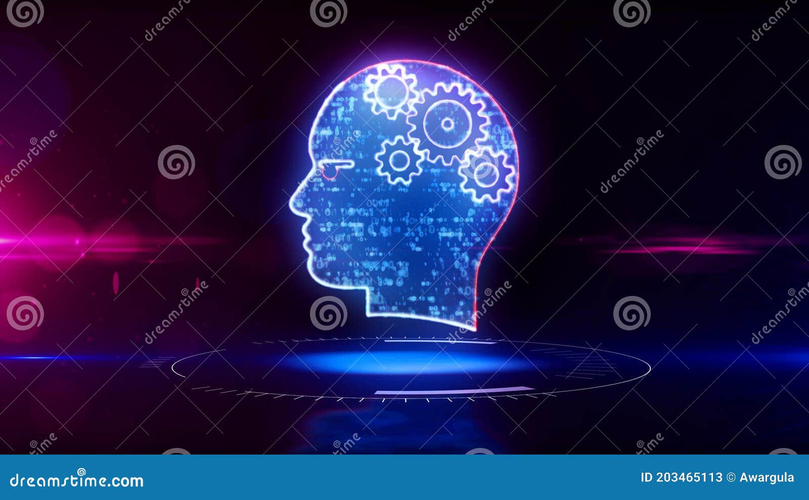 Artificial Intelligence Abstract 3d Illustration Stock Illustration ...