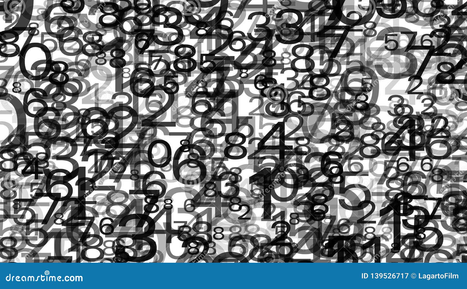 Artificial Intelligence Abstract Numbers Stock Vector - Illustration of ...