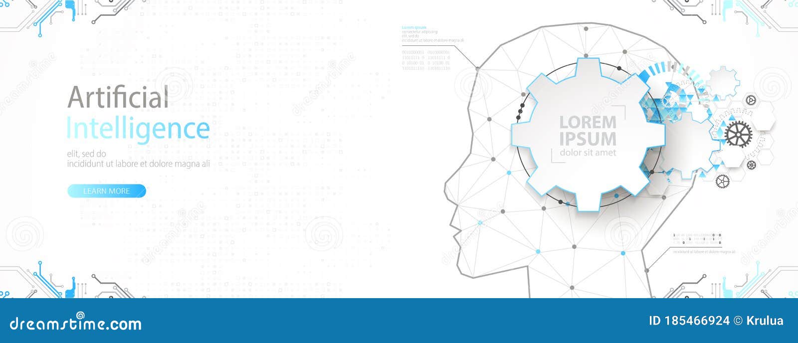 Artificial Intelligence AI and Big Data Concept. Machine Cyber Mind ...