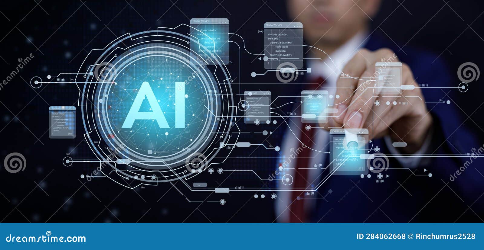 Artificial Intelligence (AI),on the Big Data Network, Digital ...