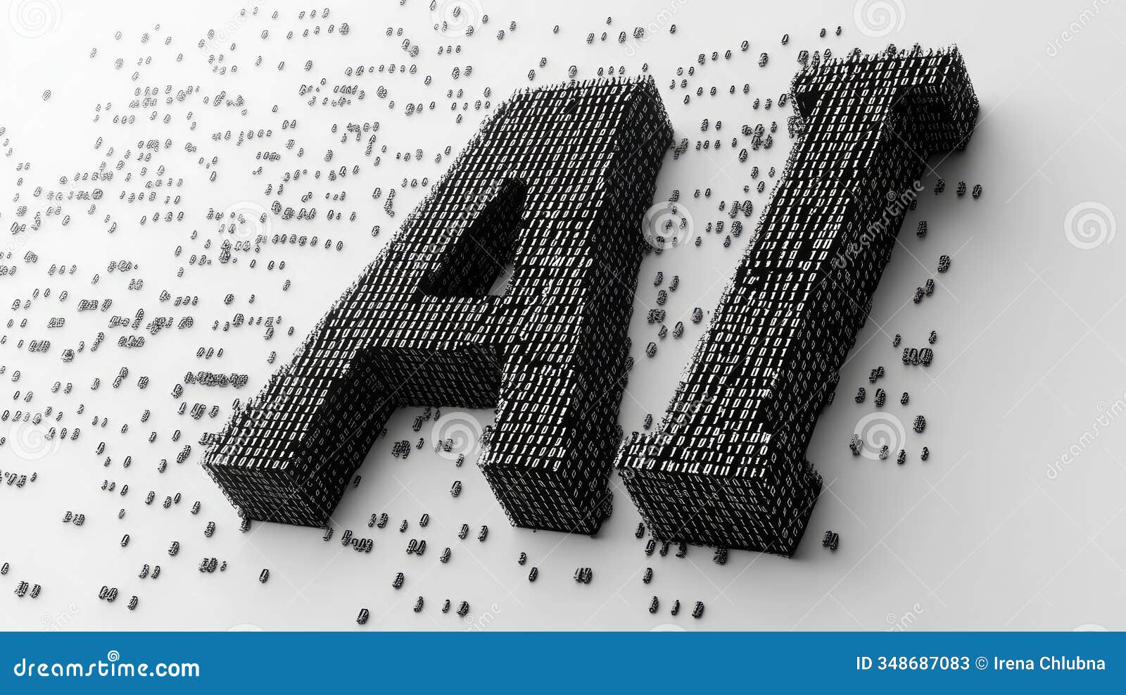 AI Algorithms Processing Massive Amounts Of Big Data Royalty-Free Stock Photography ...