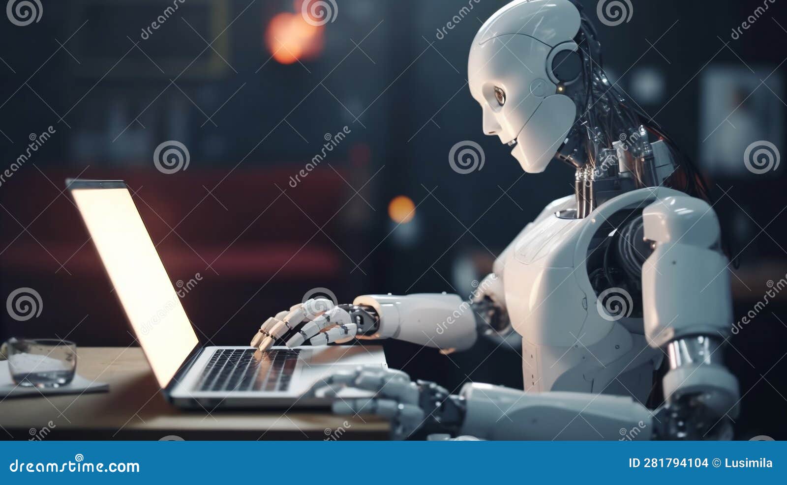 Artificial Intelligence,AI Chat Bot Concept. Stock Photo - Image of ...