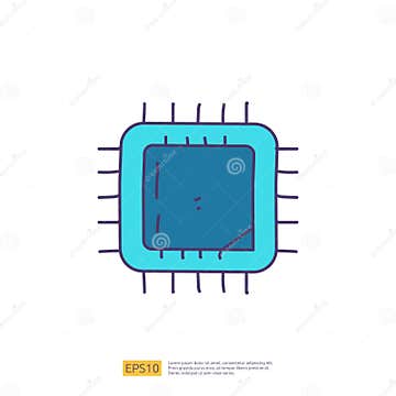 Artificial Intelligence AI Concept with Chip Circuit Board Structure ...