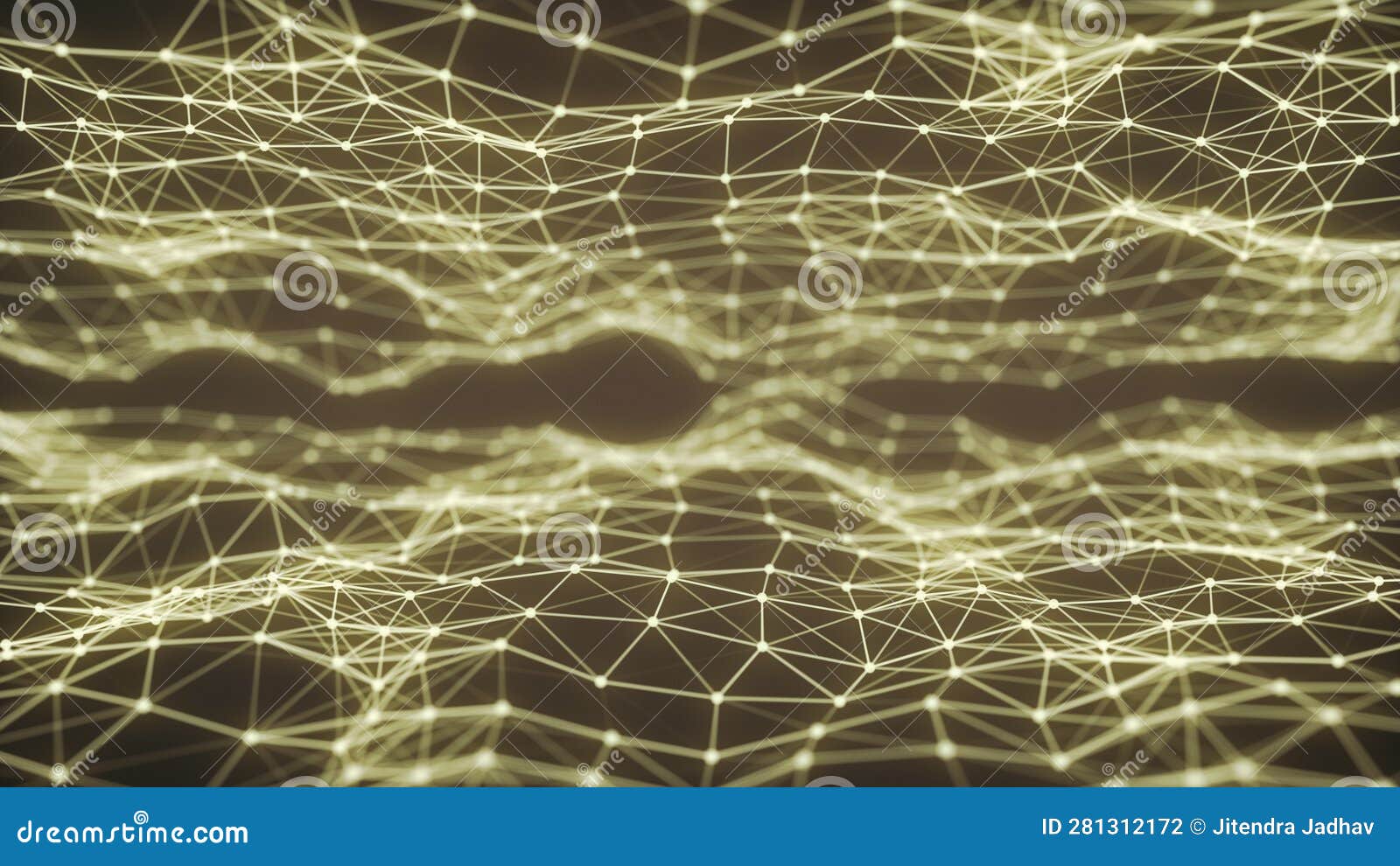 Artificial Intelligence Concept Showing Neural Network with Plexus ...