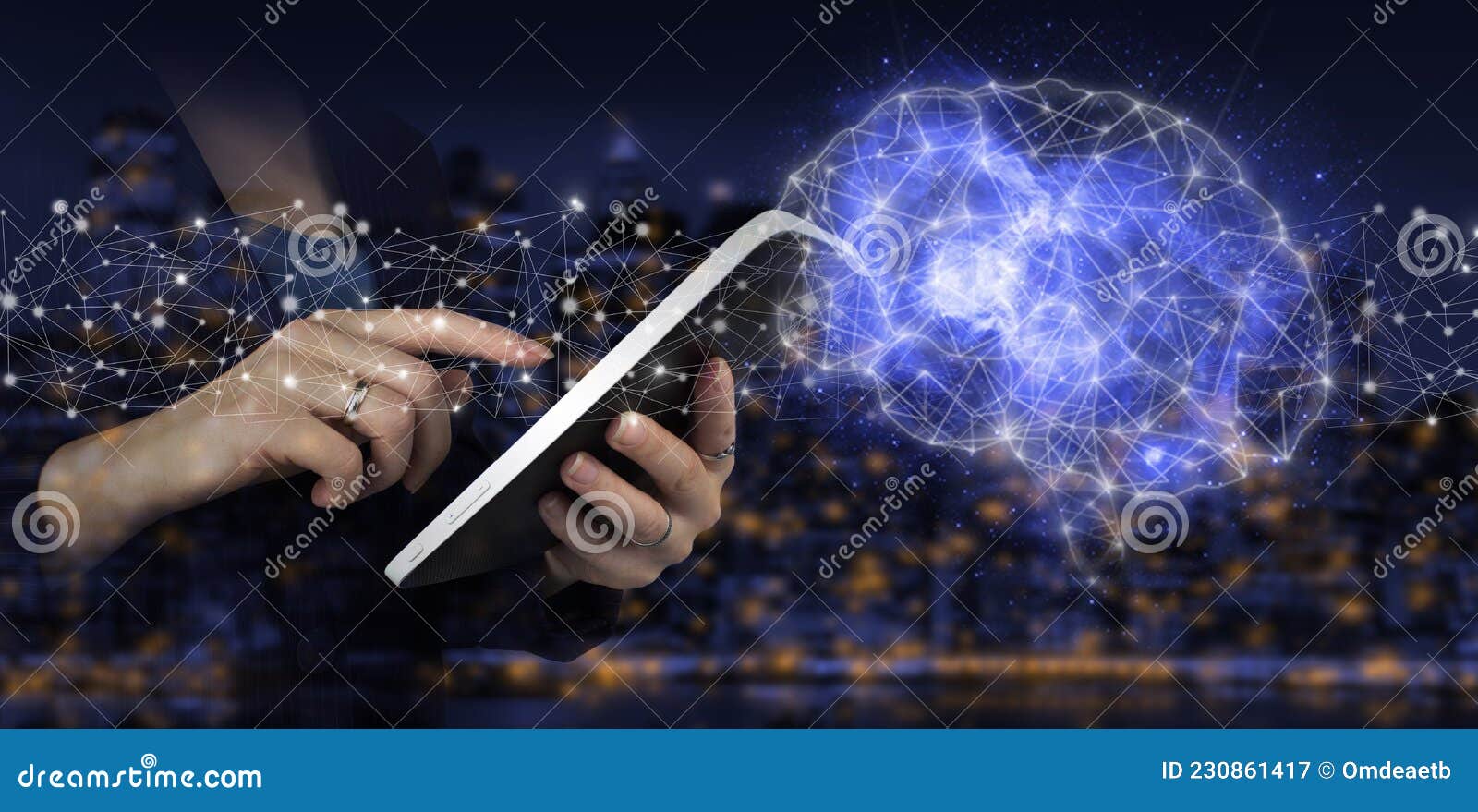 Artificial Intelligence AI . Digital Brain Artificial Intelligence ...