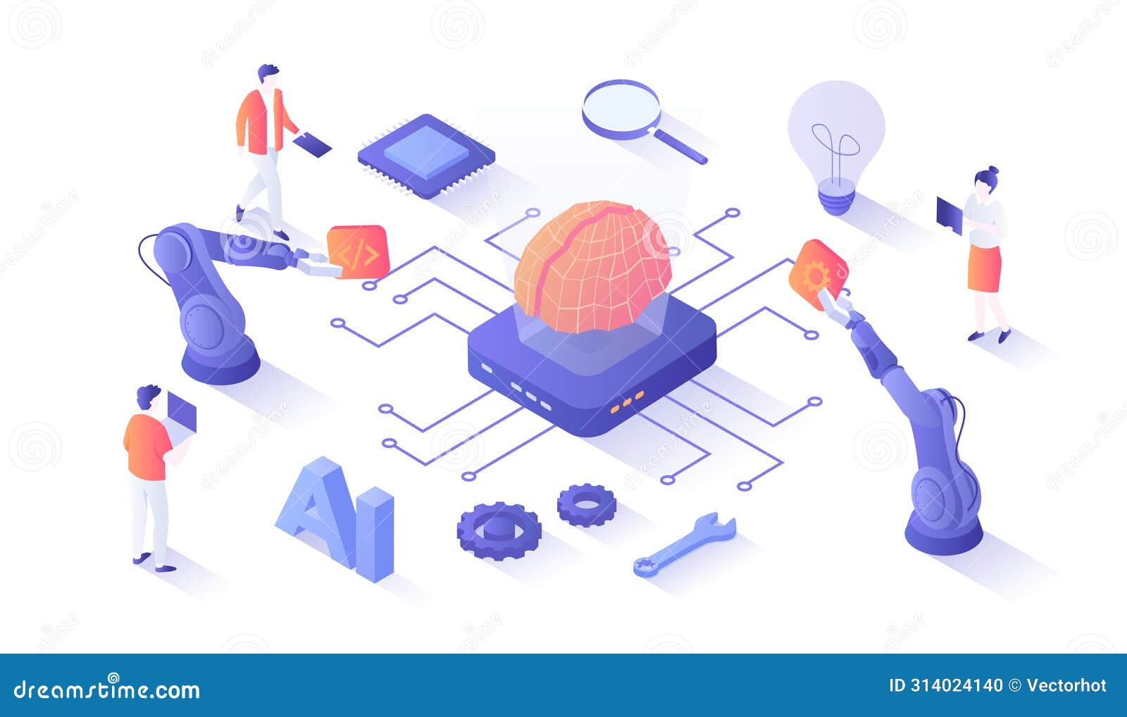 Artificial Intelligence Ai Digital Brain Artificial Thinking Process Future Technology