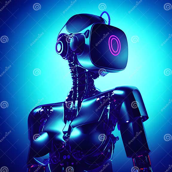 Artificial Intelligence Ai Head with Neural Network Brain Stock ... Artificial Intelligence Ai Head with Neural Network Brain Stock ...