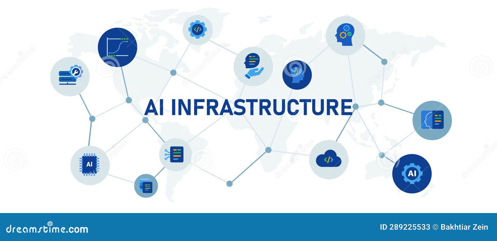 Artificial Intelligence AI Infrastructure Technology Digital System ...